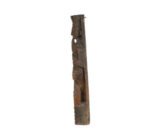 Indien 19. Jh. Gujarat Holz Krishna -A Carved Wood Architectural Strut ...