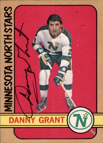 Danny Grant Signed 1972-73 O-Pee-Chee Card #57 Minnesota North Stars | eBay