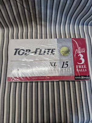 NEW - IN BOX - TOP FLITE XL - BOX OF 15 BALLS Plus 3 Free BALLS | eBay