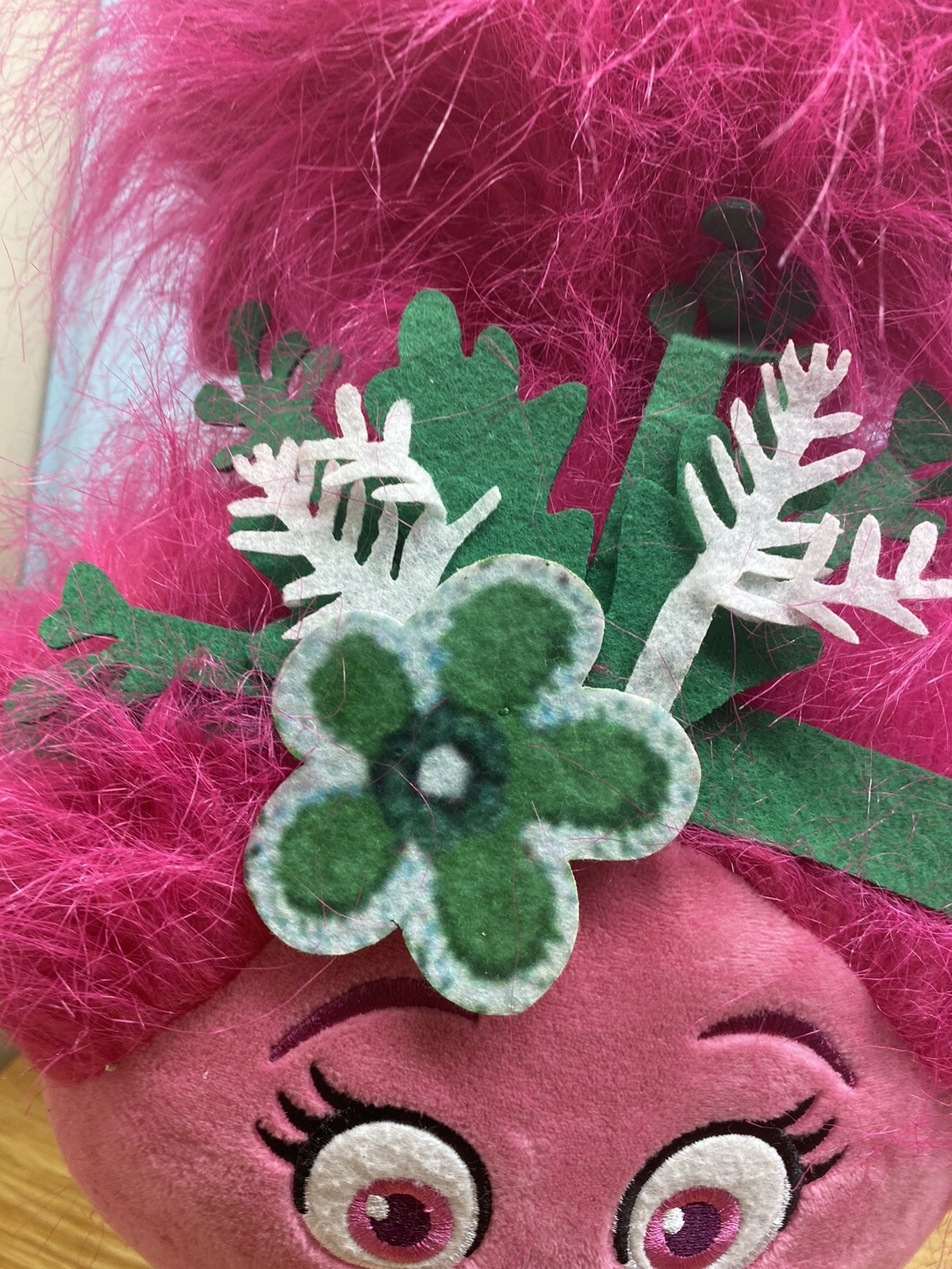 Dreamworks Trolls Poppy 25" Standing Troll Plush Pink Christmas Door ...