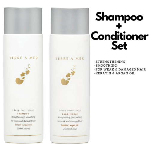 2pcs Set Terre A Mer Deep Fortifying Keratin Hair Shampoo + Conditioner ...