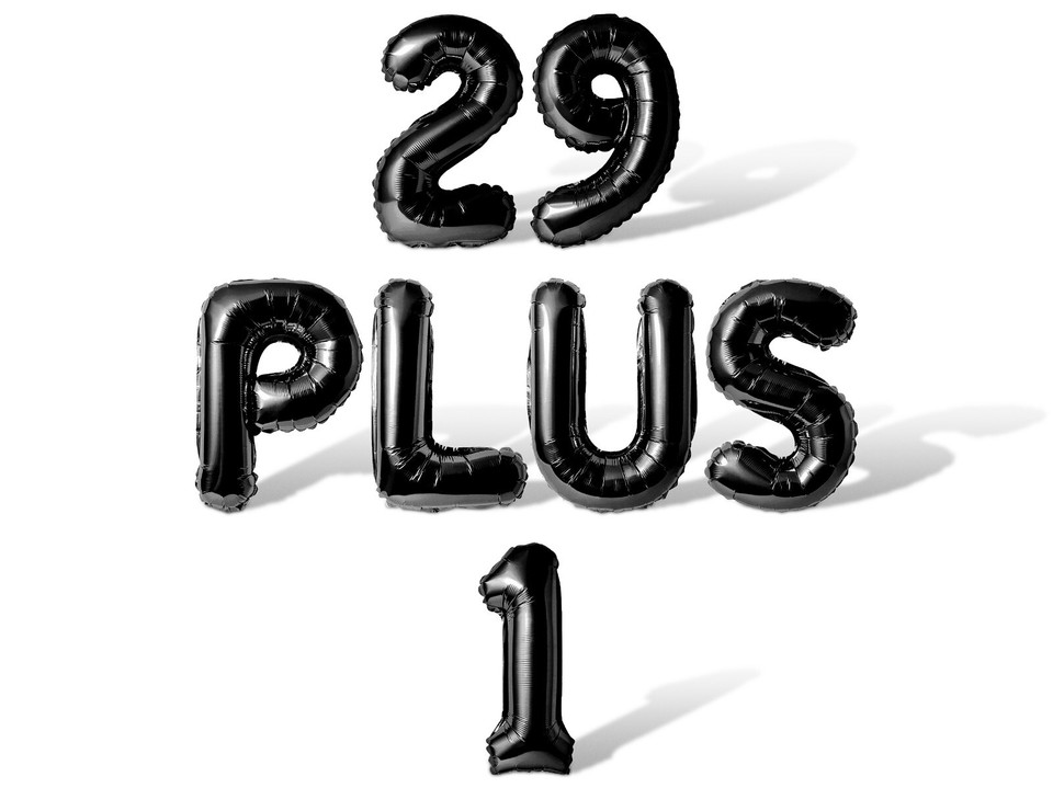 29 PLUS 1 Letter Balloon Banner - 30th Birthday Party Decorations - 30 ...