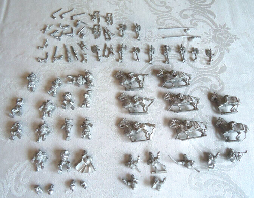 Metal 28mm Medieval Cavalry Horses Soldiers Weapons Miniature War Game ...