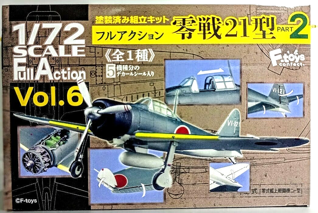 F-Toys 1/72 Full Action Japan Navy Mitsubishi Zero Type 21 (part 2 ...