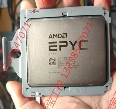 (Unlocked) AMD EPYC Milan 7C13 64 core 128 threads 2.45G CPU processor ...