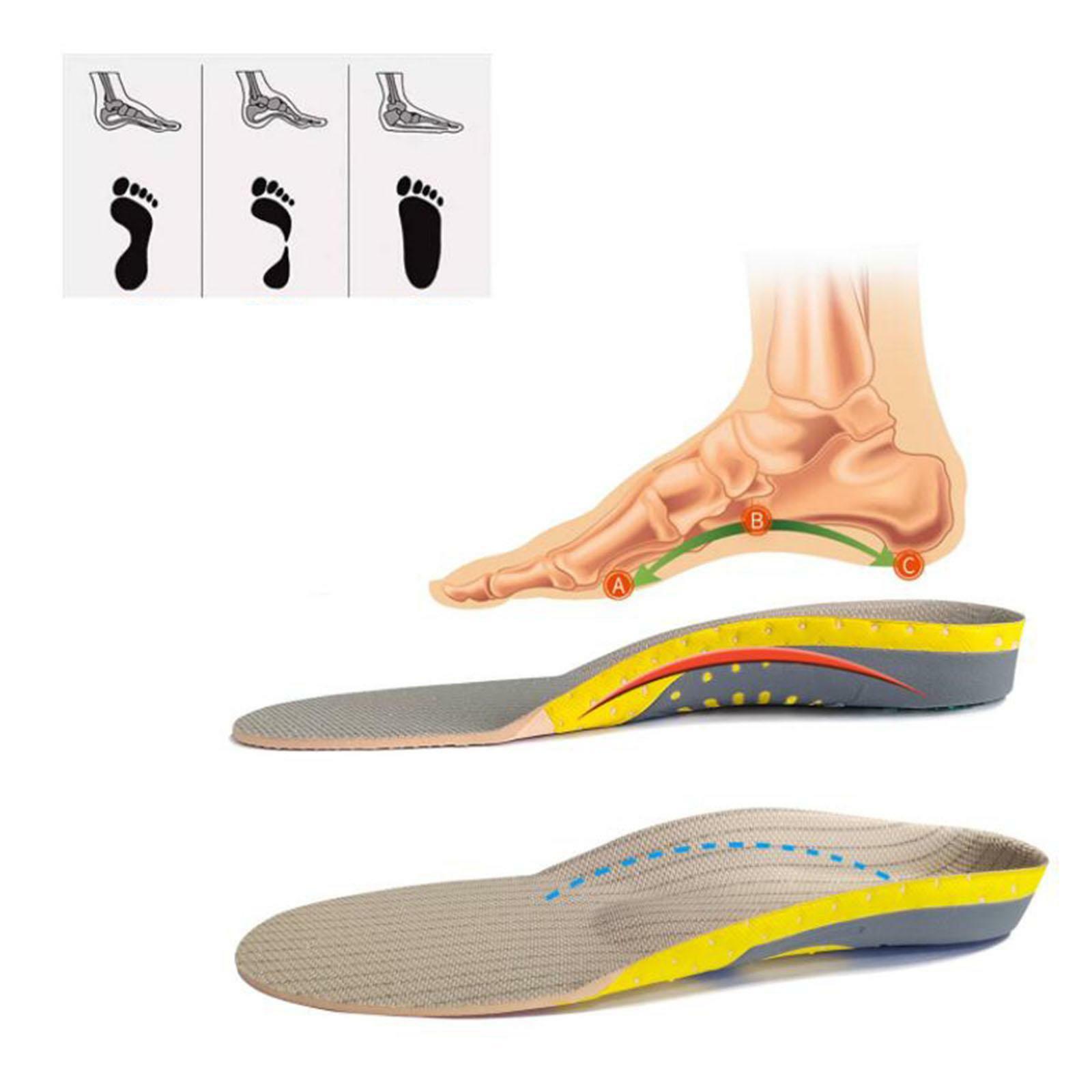 Orthopedic Flat Foot Sole Pad Orthotic Insoles Shoes Insert Light Large ...