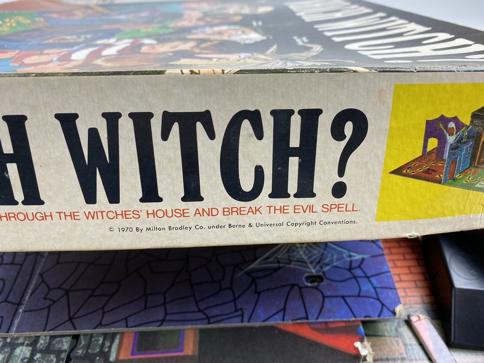 WHICH WITCH? Board Game 1970 Milton Bradley VTG ~ Almost Complete READ ...