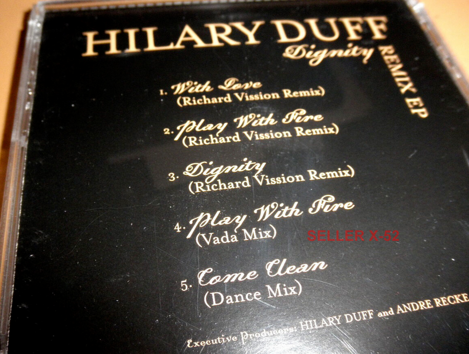 Hilary Duff CD Walmart Remix Ep Dignity With Love play with fire come ...