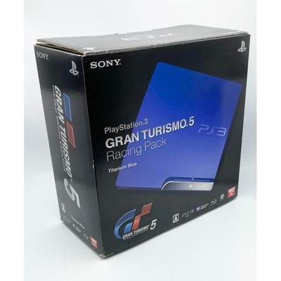 Sony PlayStation 3 PS3 Gran Turismo 5 Racing Pack Titanium Blue Console ...