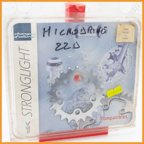 NOS STRONGLIGHT 5 HOLES 58 mm BCD 22t CHAINRING road bike inner triple ...