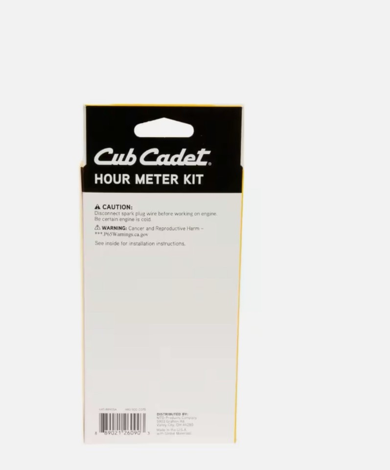 Cub Cadet Hour Meter Kit Lawn Mower Accessory Fits XT1 XT2 ZT1 Ultima ...