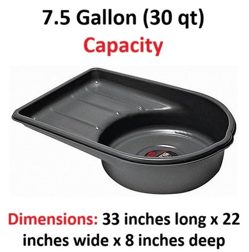 Large Auto Oil Drain Pan Drip Tray Leak Spill Fluid Catch for Garage ...