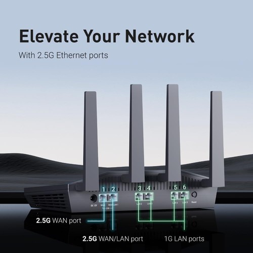 GL.iNet GL-MT6000(Flint 2) WiFi 6 Router with Wide Coverage, High-Speed ...