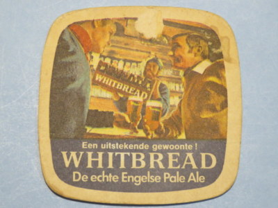 Beer Bar Mat Coaster ~ WHITBREAD Pale Ale ~ See STORE for 1000s More ...