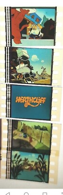 heathcliff 1980 tv series animated rare original set x 5 35mm film ...