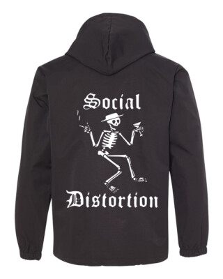 Social Distortion Skeleton Jacket hooded windbreaker - Punk Rock Ring ...