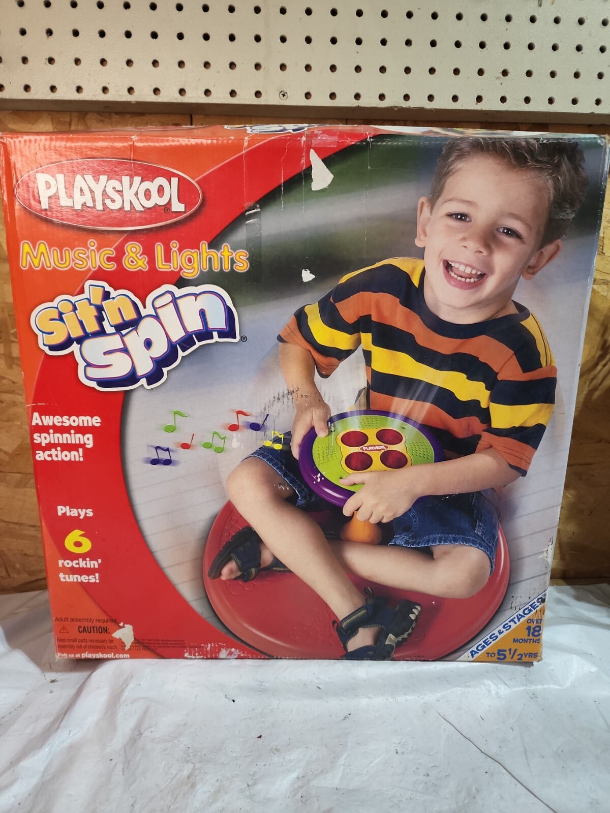 Vintage PLAYSKOOL Music and Lights SIT N AND SPIN 2003 Toy Plays 6 Rockin Tunes | eBay