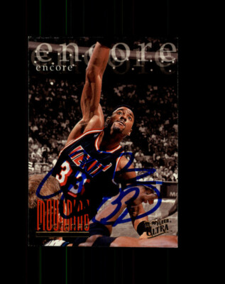Alonzo Mourning Signed 1995-96 Fleer Ultra #326 Encore IPA In Person ...