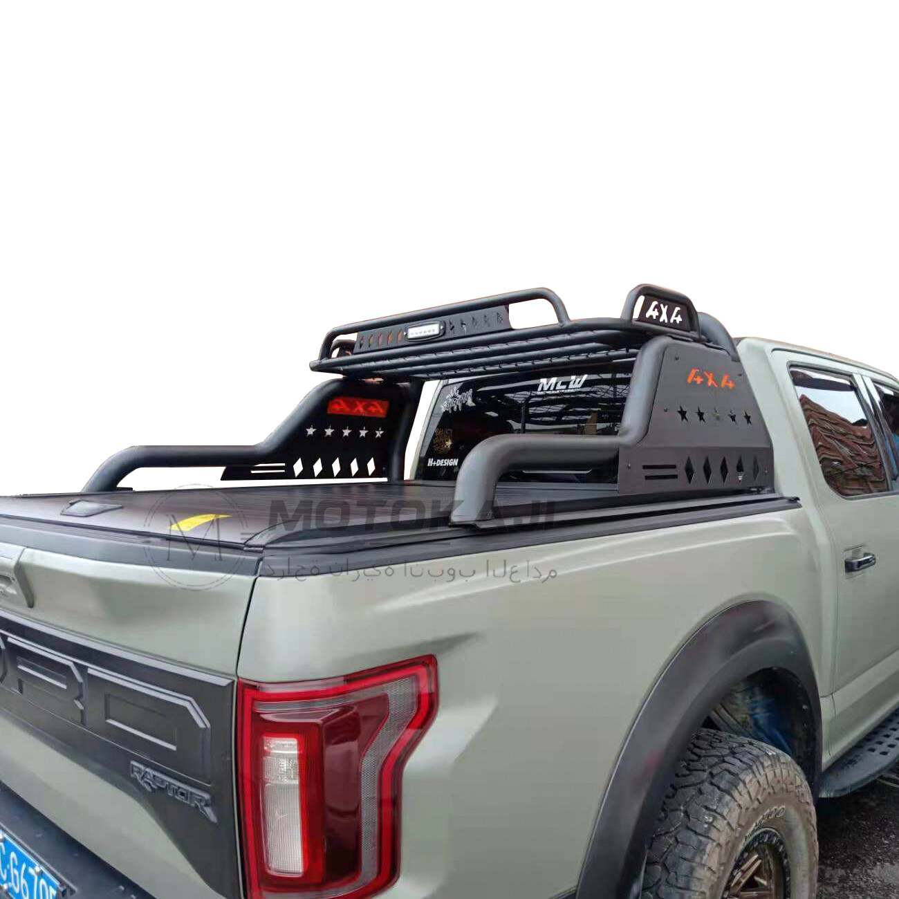 Adjustable Truck Bed Chase Rack Roll Bar Steel Sport Bar For Ford GMC ...