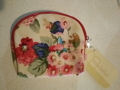 MODELLA Floral Print Cosmetic Bag NEW Small Multicolor | eBay