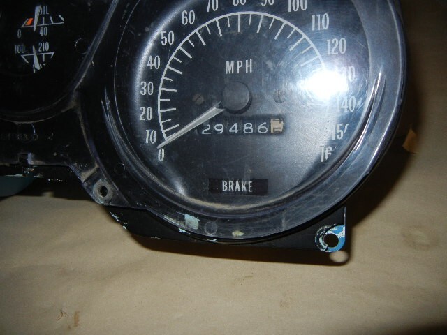 70-73 Pontiac Trans Am Dash Cluster Gauges 160 MPH 8k Tack Instrument ...
