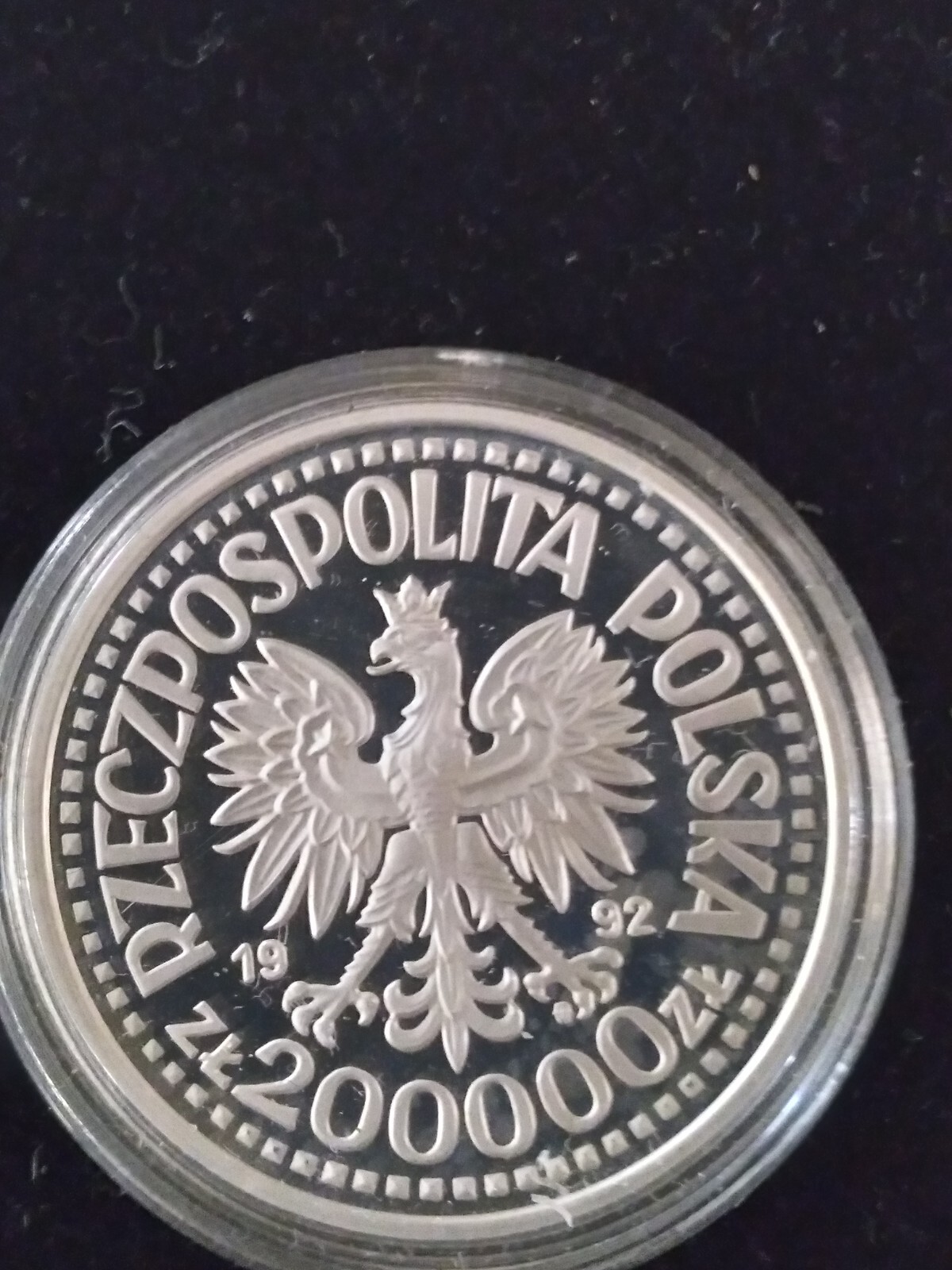 Poland 1992 200 000zl Silver 750 PROOF Coin (Konwoje 1939-1945) Low ...