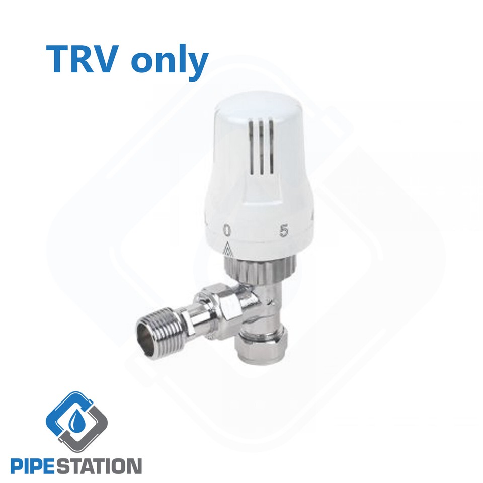 CHEAP! Thermostatic Radiator Rad Valve Twin Pk 15mm Angled TRV ...