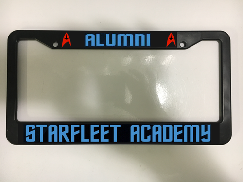 Alumni Starfleet Academy for Star Trek Blue Font Sci-fi License Plate ...