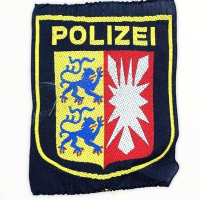 German Schleswig-Holstein Police Polizei Patch Obsolete 4 | eBay