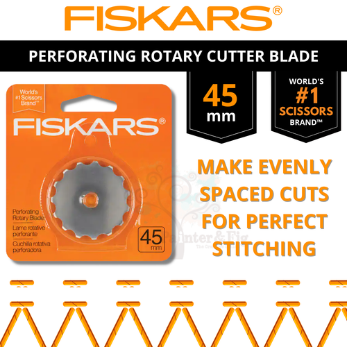 Fiskars Perforating Genuine Rotary Blade 45mm - Skip Cut Perforations ...