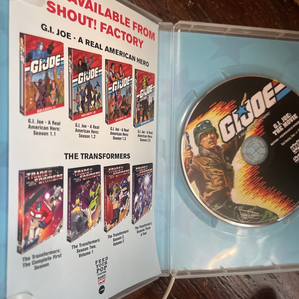 GI Joe a Real American Hero: The Movie (DVD, 1987) Army Man Cartoon ...