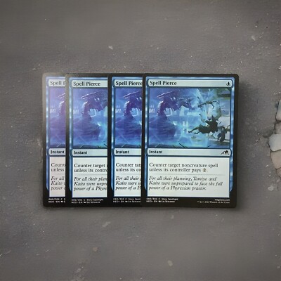 MTG NEO: X4 Spell Pierce (Instant) Kamigawa: Neon Dynasty 080/302 Regular Common | eBay