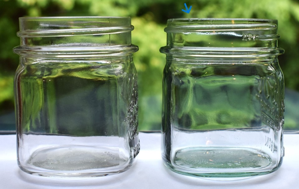 Vintage Kerr Square Half Pint Mason Jars AHK, Antique Boyd Caps Rare ...