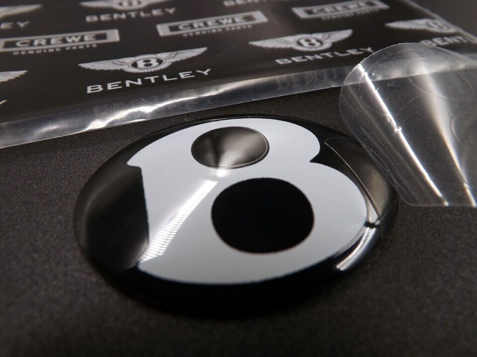 Bentley Continental GT GTc Flying Spur Hood & Trunk B Emblem Badge ...
