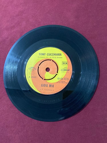 Tony Cucchiara Se Vuoi Andare Vai, Gioia Mia TURKISH Vinyl 45 RPM ...