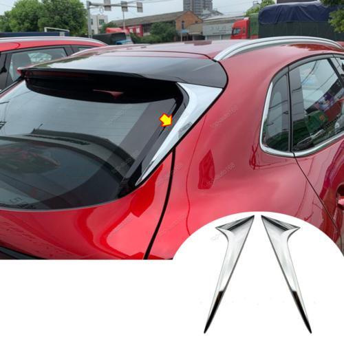 Chrome Rear Windscreen Spoiler Wing Cover Trim 2pcs For Mazda CX-30 ...