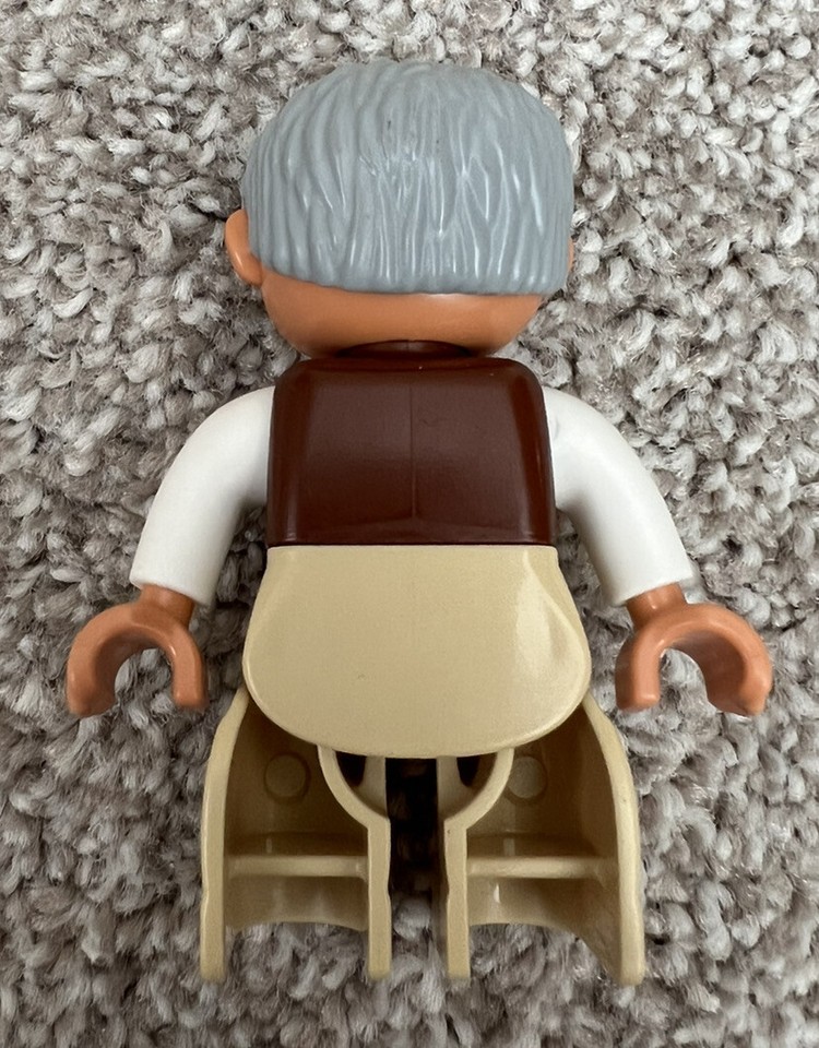Lego Diploma Grandpa 2.5" Figure Grey Hair & Glasses Vest | eBay