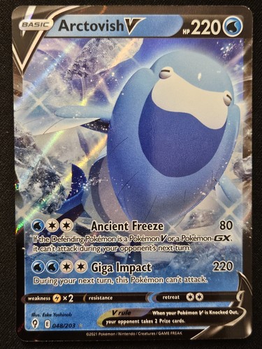 Arctovish V 048/203 SWSH Evolving Skies Ext. Art Ultra Rare Holo ...