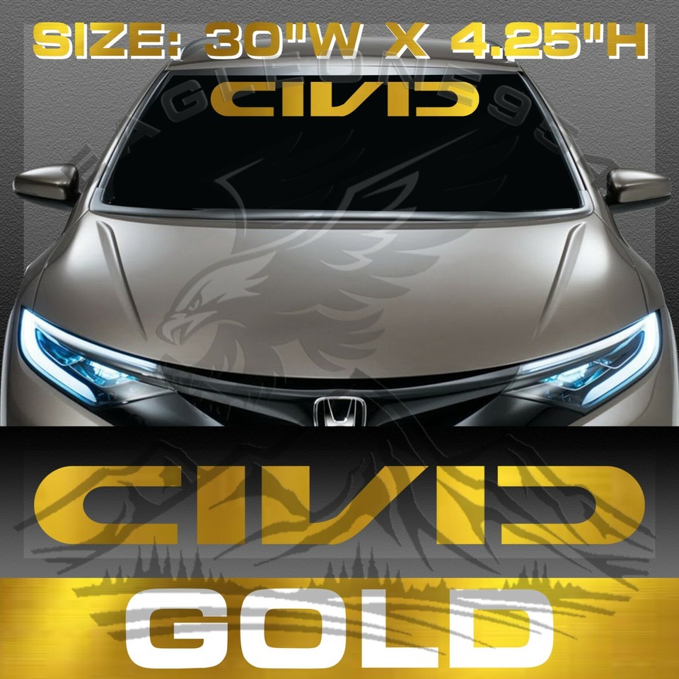 JDM Windshield Vinyl Decal Racing Sticker WHITE COLOR #2111 | eBay