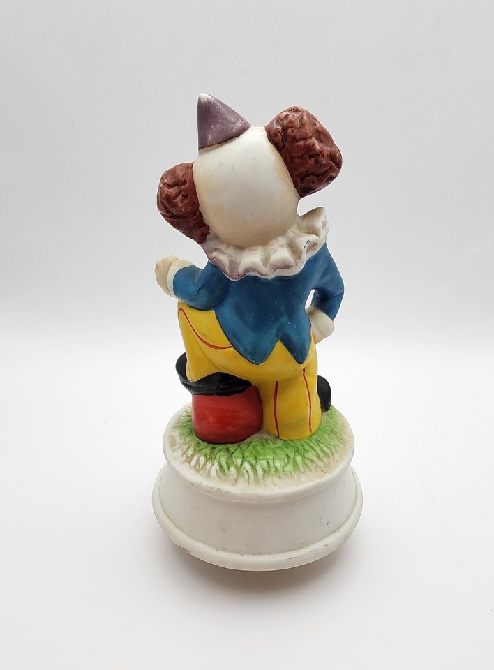 Vintage Porcelain Clown Wind Up Music Box - "Send in the clowns." | eBay