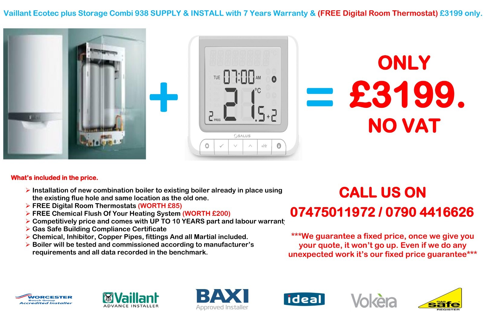 Vaillant EcoFIT Pure 825 With Boiler Protection Kit & 10 Year Warranty ...