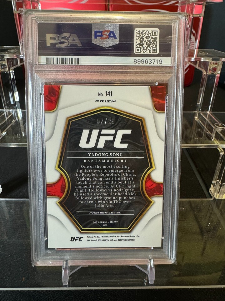 2023 Select UFC Song Yadong #141 Tie-Dye /25 PSA 9 | eBay