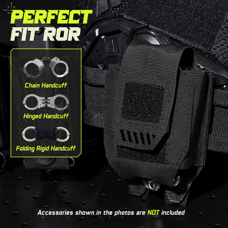 Molle Handcuff Pouch Handcuff Case for Duty Belt/Tactical Vest Handcuff ...