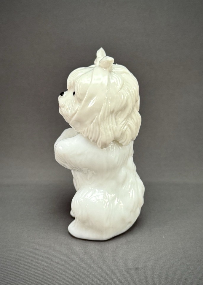 Vintage 1960s Avon Sweet Tooth Terrier Cotillion - Milk Glass Dog ...