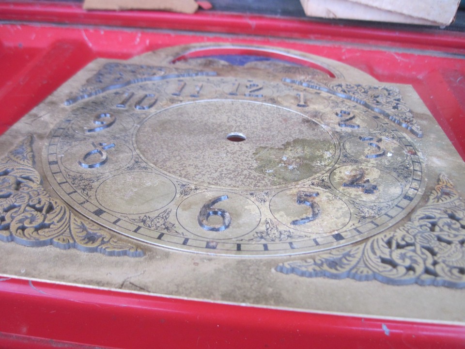 Antique Vtg Mid Century Ornate Grandfather’s Clock Face Plate, Zodiac ...