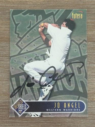1996 Futera Sheffield Shield Jo Angel Signed Cricket Card | eBay