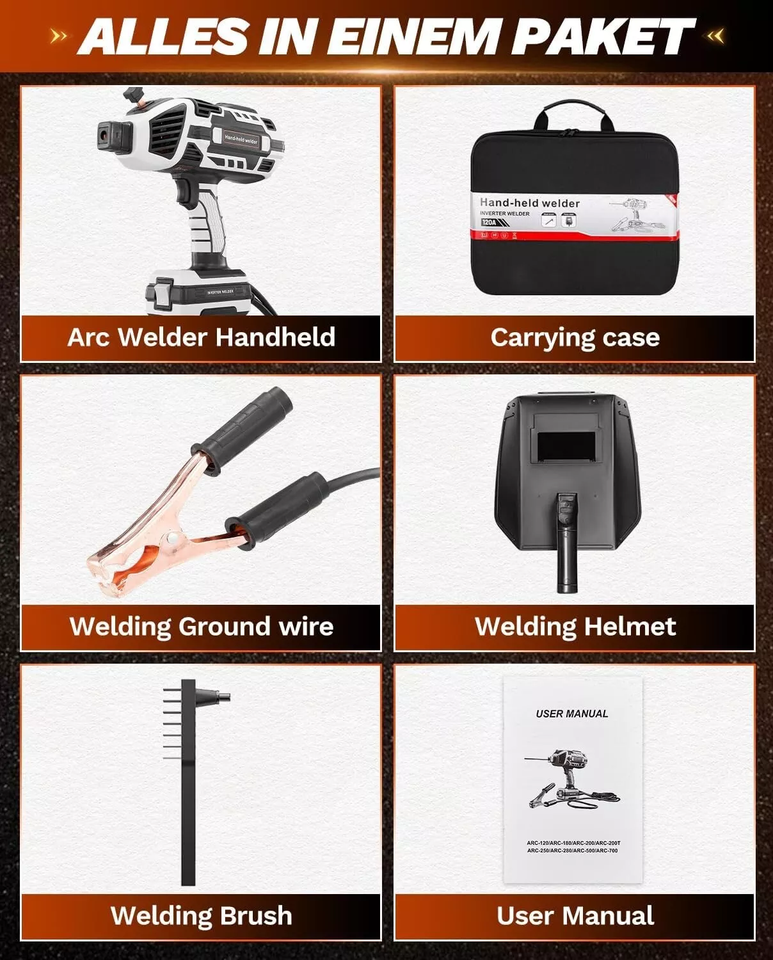 Saker Portable Electric Welding Machine, 110V Portable Welder Handheld ...