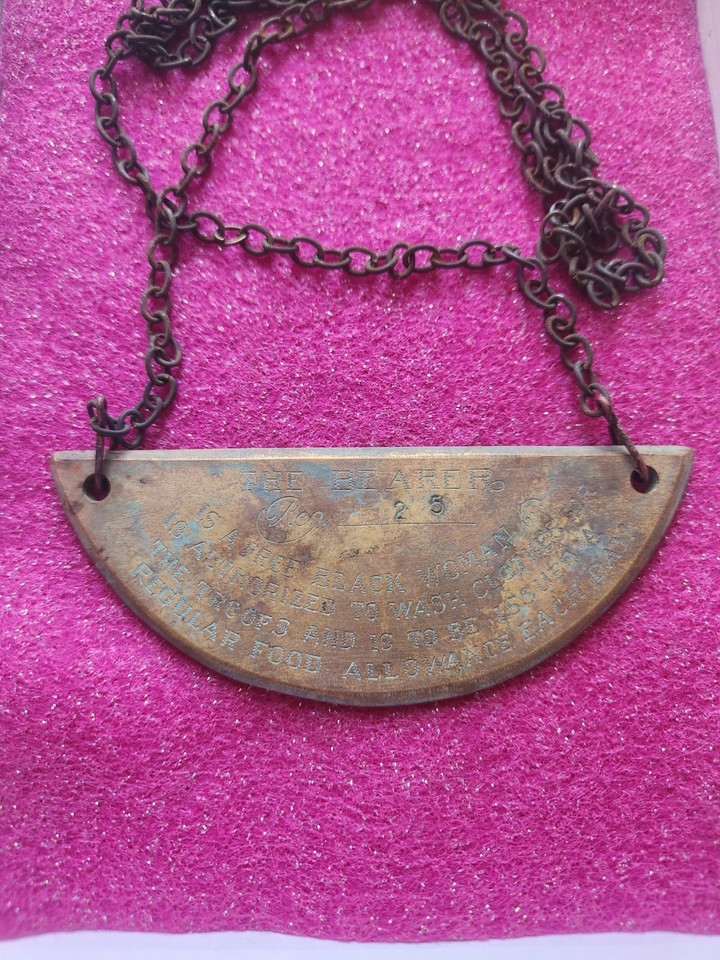 Rare 1863 Confederate Free Washer Woman Gorget | eBay