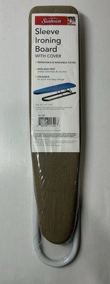 Sunbeam Sleeve Ironing Board With Cover Tan IBO1699 20”x4”x4.5” | eBay