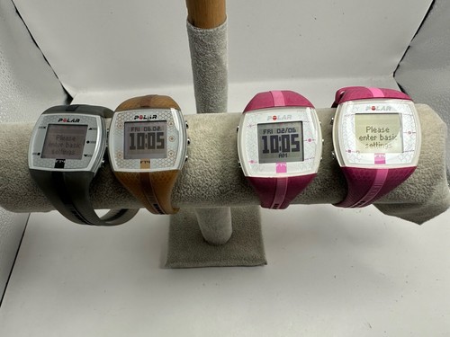 Polar FT4 Fitness Watch Only Lot Of 4 New Batteries Pre-owned Pink Grey ...